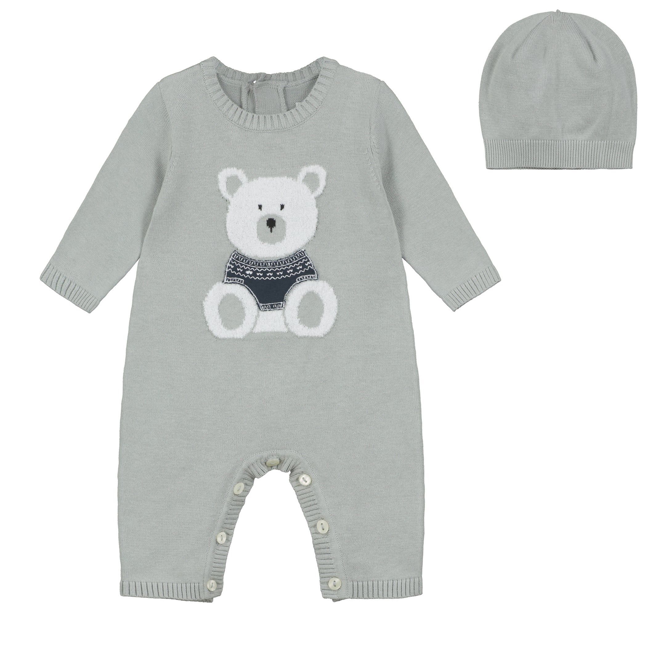 Easton Grey Knit Boys All in One – Emile et Rose