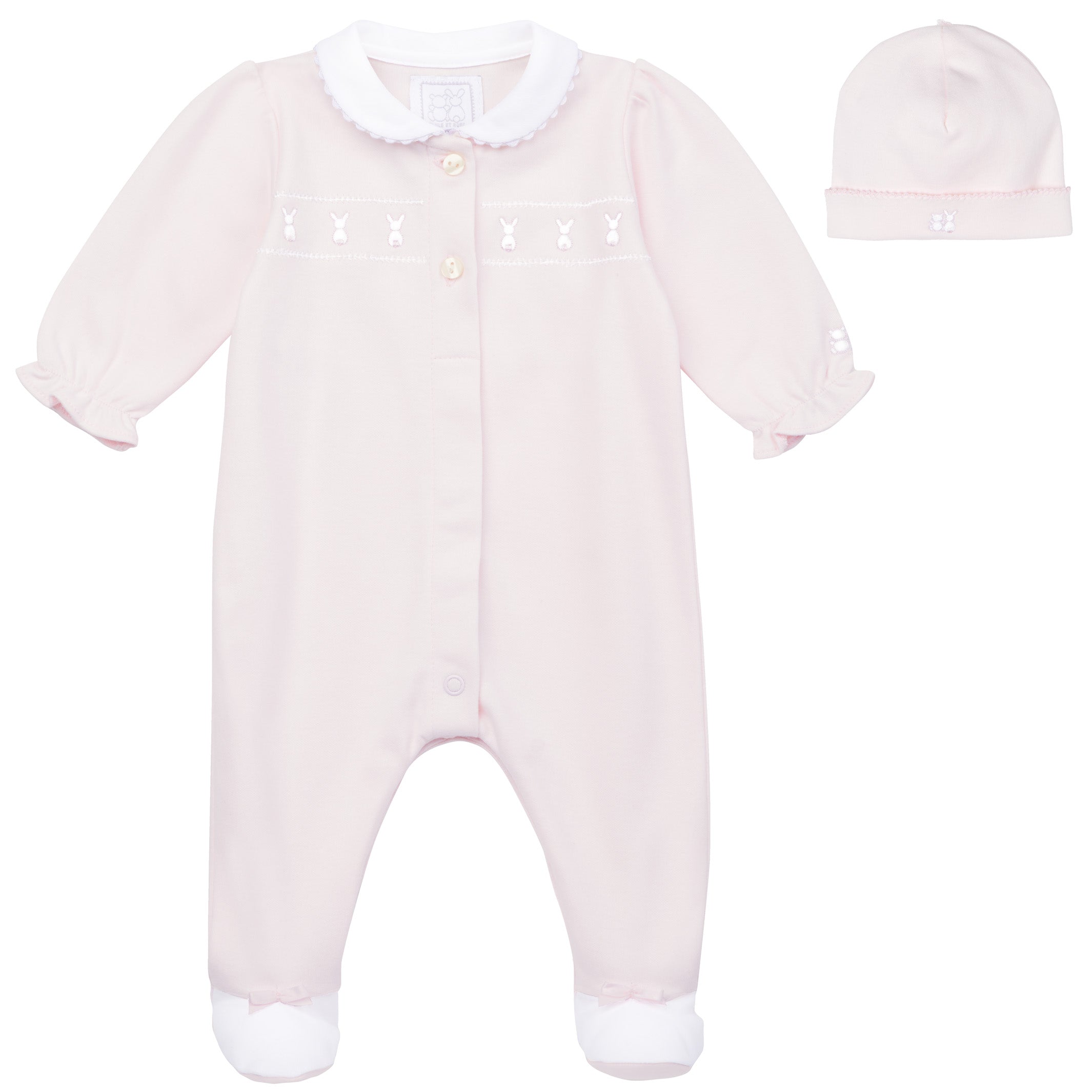 Helen Baby Girls Babygrow and Hat – Emile et Rose