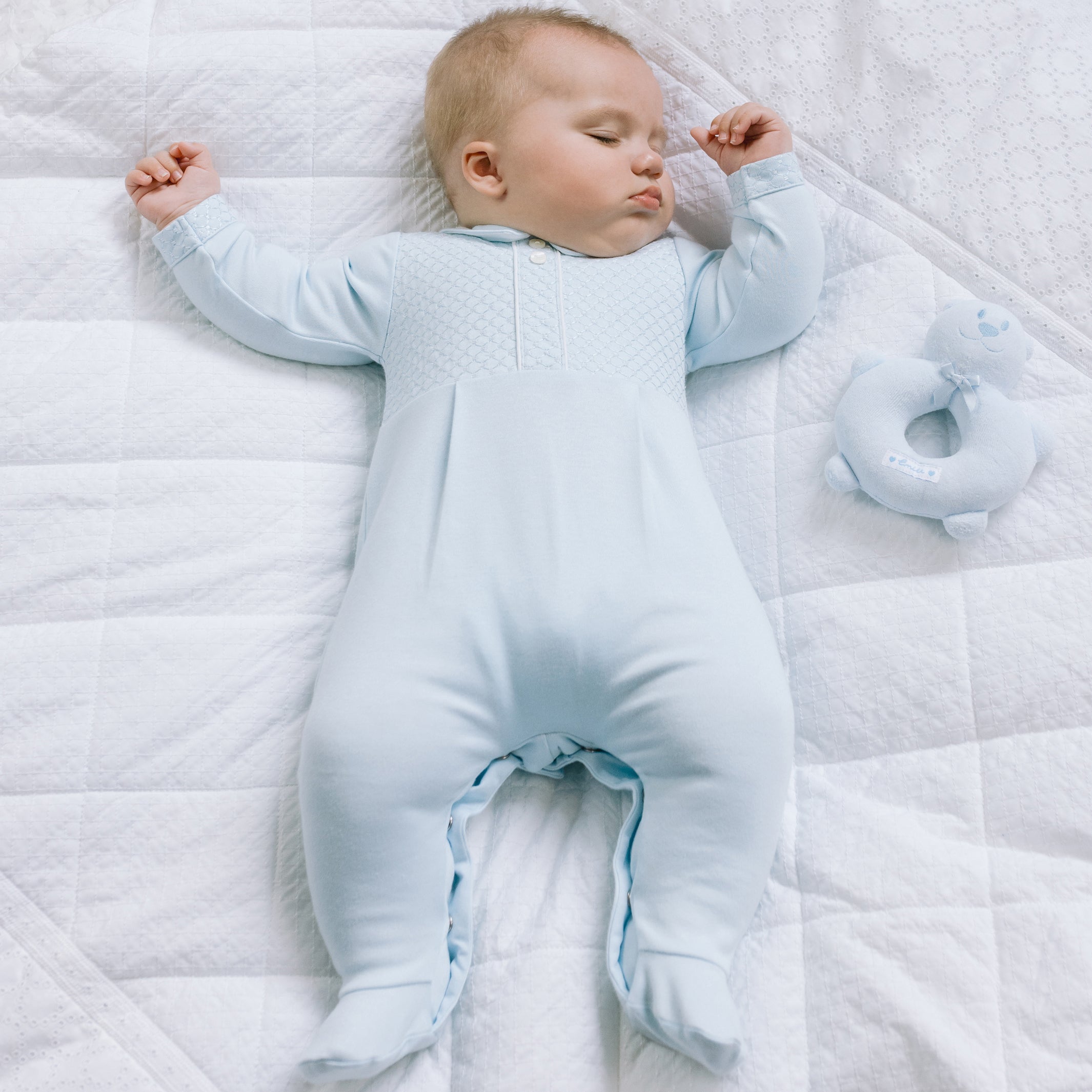 Jonathan Baby Boys Smart Babygrow – Emile et Rose