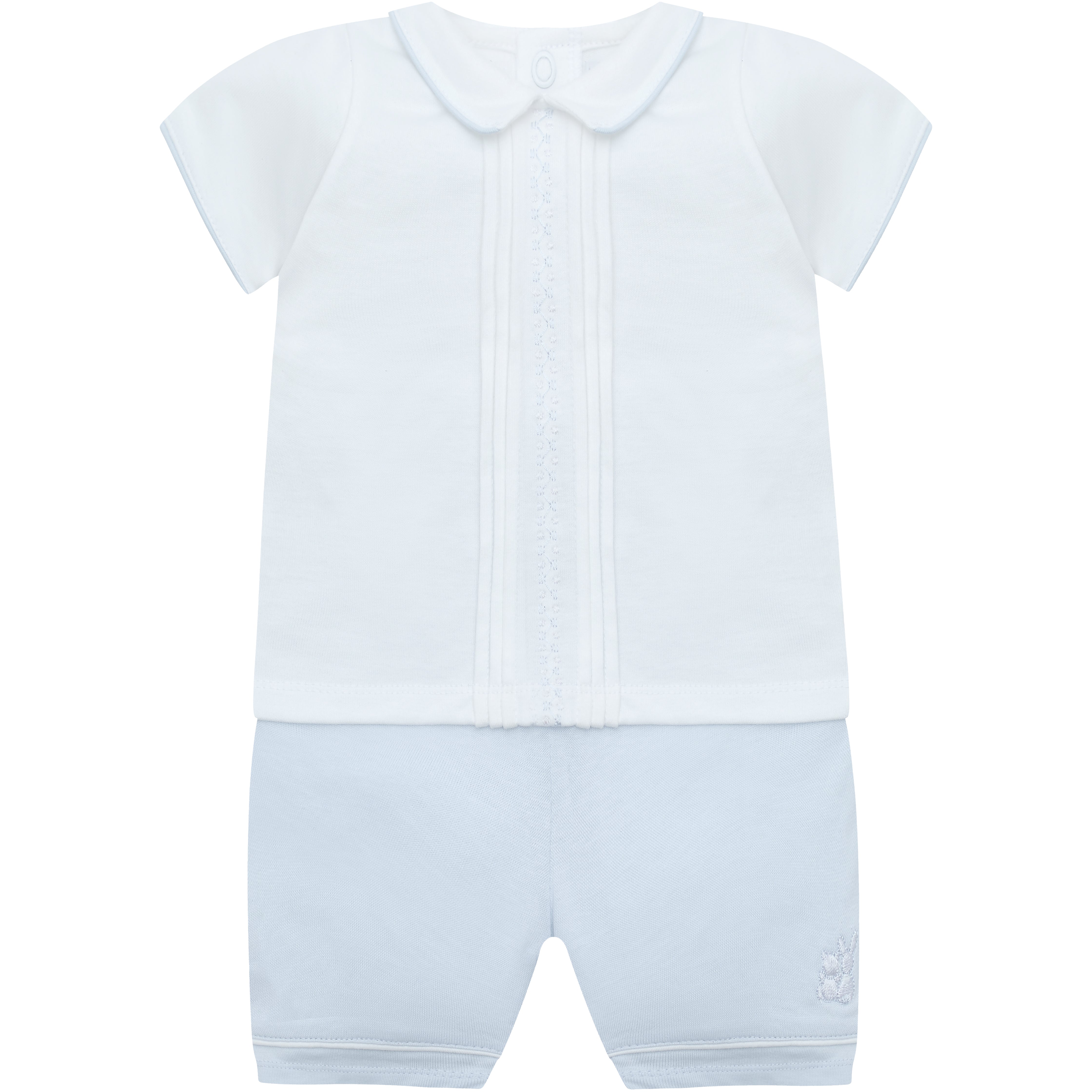 Liam Boys Blue Smart Cotton Summer Outfit – Emile et Rose